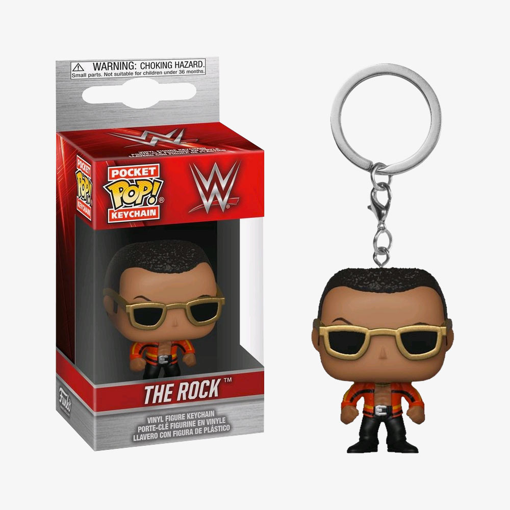 The Rock WWE POP Pocket Keychain – wrestlingshop.com