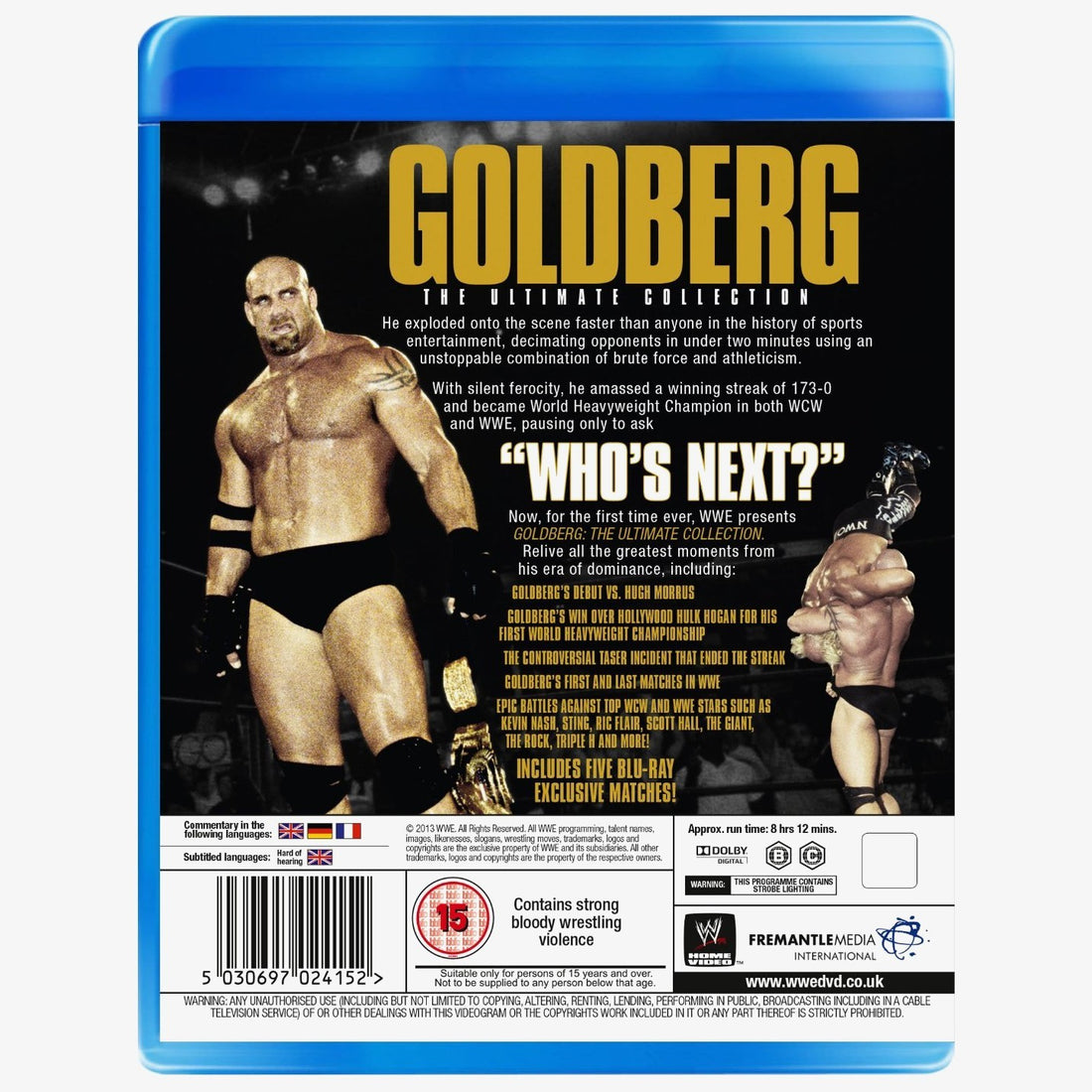 WWE Goldberg - The Ultimate Collection Blu-ray – wrestlingshop.com