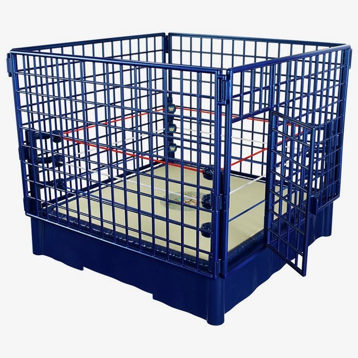 WWE Classic Steel Cage Ring Playset (With 2 Action Figures ...