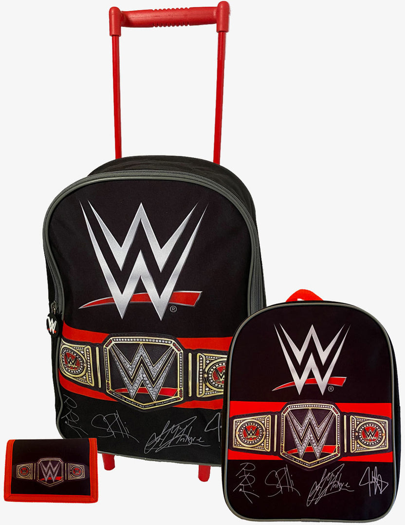 WWE Championship Logo Luggage Set – wrestlingshop.com