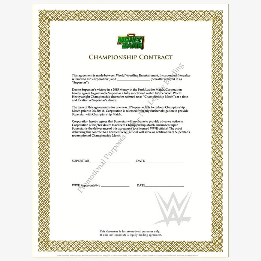 WWE Money In the Bank Deluxe Replica Briefcase – wrestlingshop.com