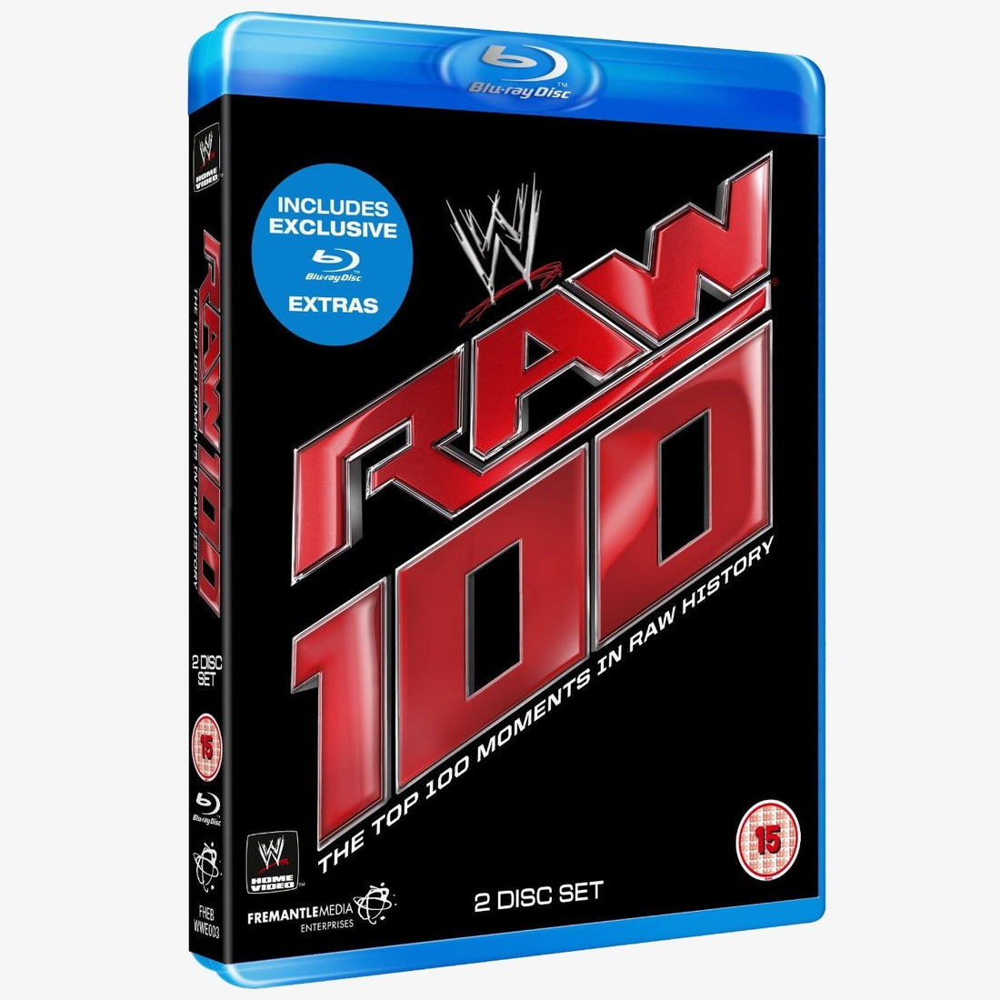 WWE Raw 100 - The Top 100 Moments in Raw History Blu-ray ...