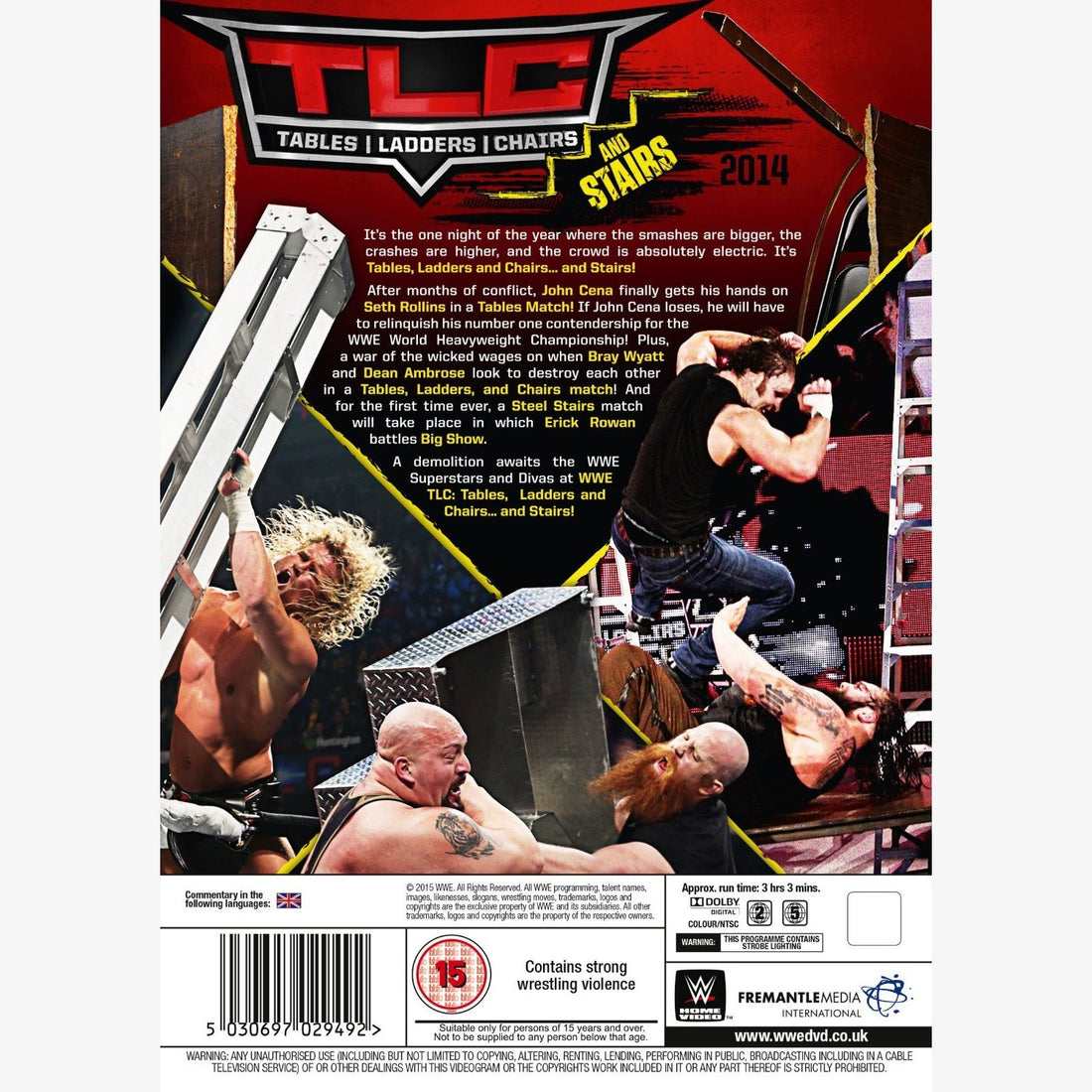 WWE TLC: Tables, Ladders & Chairs 2014 DVD – wrestlingshop.com