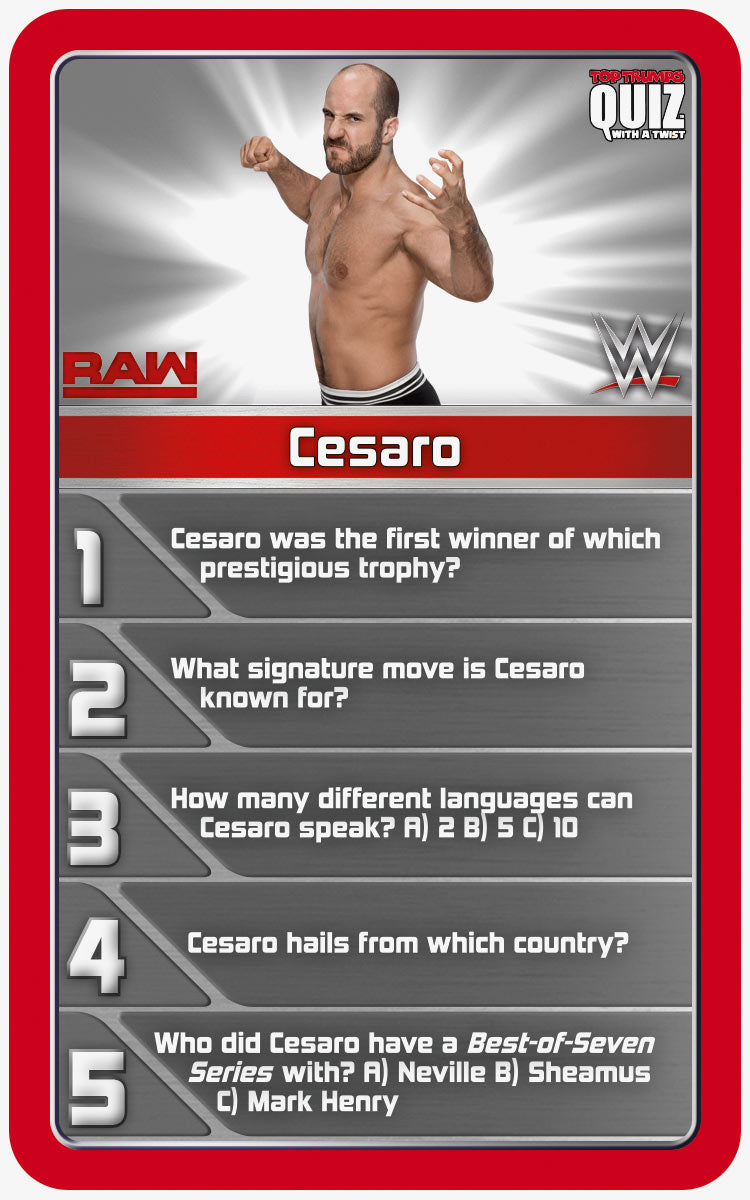 WWE Top Trumps - With a Twist (500 Questions) – wrestlingshop.com